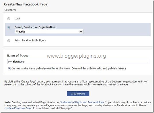 Create a Facebook Fan Page for your Blog ~ Computer Tech